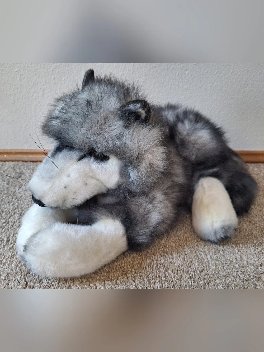 Folkmanis Puppets | Toys | Folkmanis Timber Wolf Husky Full Body Hand ...